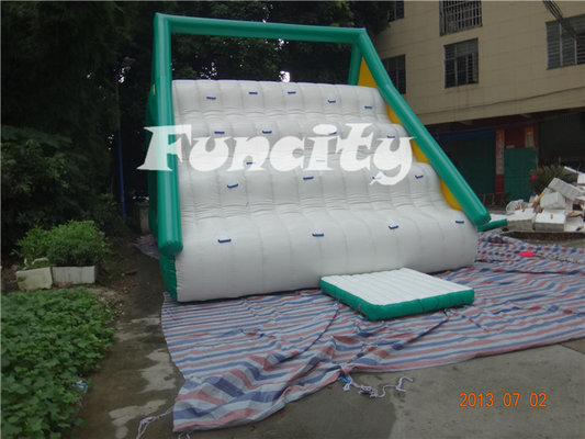 Yellow and Green Size 7.6*4.6*4M Made of 0.9MM PVC Tarpaulin Inflatable Water Slide
