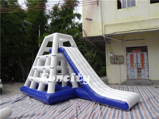 6.5mLx4mWx4.2mH Inflatable Water Toys 0.9mm PVC Tarpaulin Water Jungle Jim