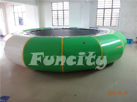 0.9mm PVC Tarpaulin Inflatable Water Trampoline For Amusement Water Park