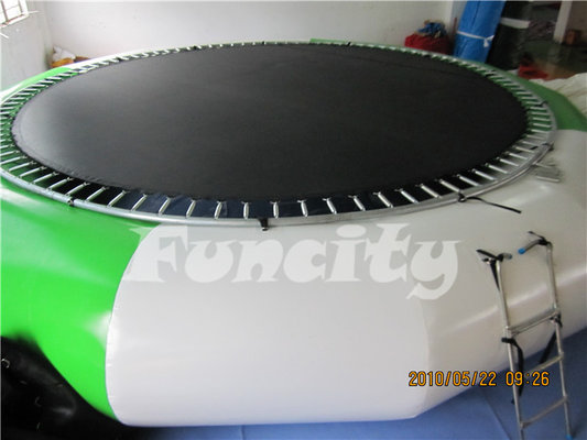 0.9mm PVC Tarpaulin Inflatable Water Trampoline For Amusement Water Park