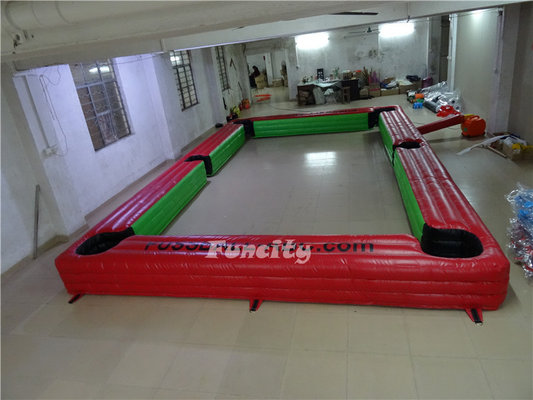 Indoor Interactive Sports Games Inflatable Snooker Football Field Commercial Events Use