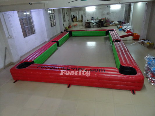 Indoor Interactive Sports Games Inflatable Snooker Football Field Commercial Events Use