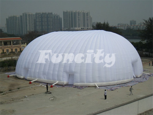 0.55mm PVC Tarpaulin Inflatable Air Tent , Inflatable Sport Tent 34x25x10m
