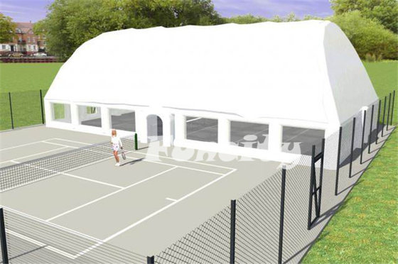 Double Layer Inflatable Sports Size 36x18x9m for Tennis Football Games