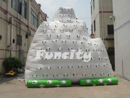 0.9mm PVC Tarpaulin Inflatable Water Park Water Trampoline Iceberg / Enclosure