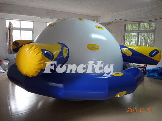 0.9mm PVC Tarpaulin Inflatable Water Park Water Trampoline Iceberg / Enclosure