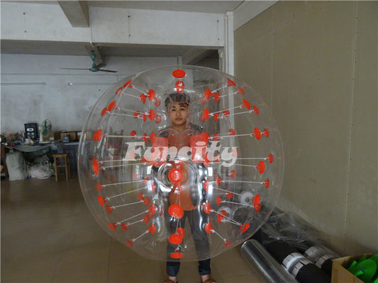 TPU / PVC Material Inflatable Bumper Ball , Face Out Inflatable Bubble Soccer Ball