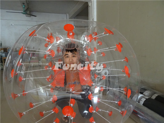 TPU / PVC Material Inflatable Bumper Ball , Face Out Inflatable Bubble Soccer Ball