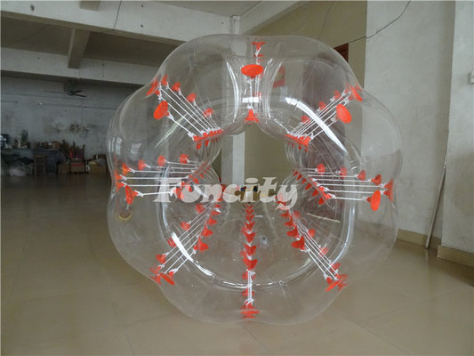 TPU / PVC Material Inflatable Bumper Ball , Face Out Inflatable Bubble Soccer Ball