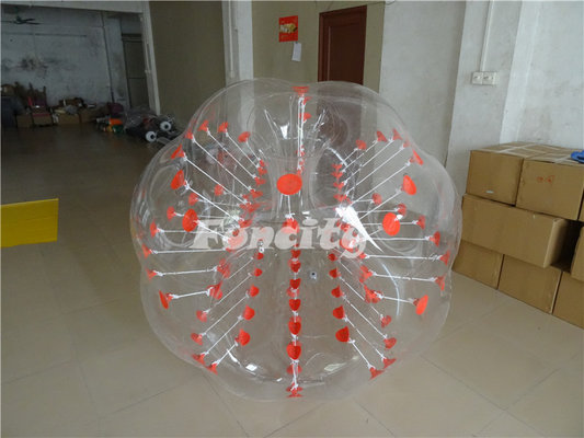 TPU / PVC Material Inflatable Bumper Ball , Face Out Inflatable Bubble Soccer Ball