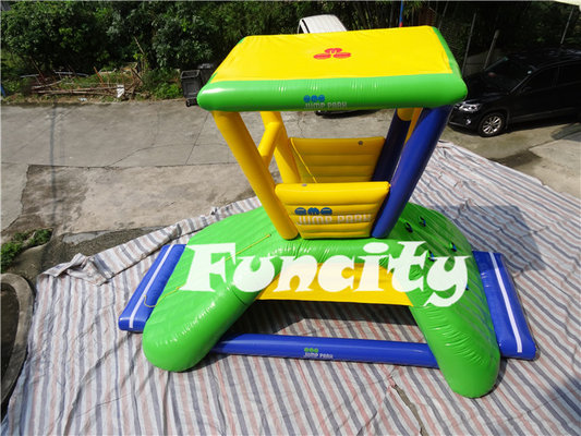 6mLx5mWx4.2mH Inflatable Water Toys 0.9mm PVC Tarpaulin Water Lifeguard Tower