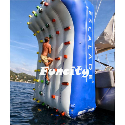 Inflatable Water Climbing Wall 5x4m / Adults Floating Rock Climbing Wall