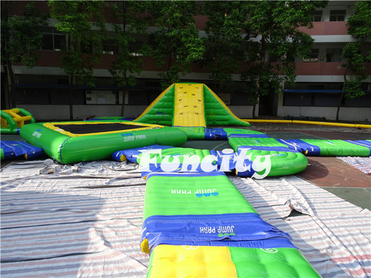 65 People available Inflatable Water Park , Seashore Water Park Size 27x32m