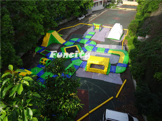 65 People available Inflatable Water Park , Seashore Water Park Size 27x32m