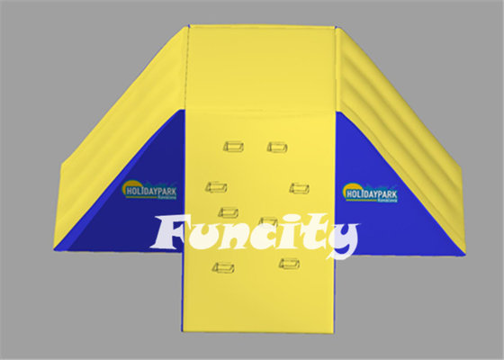 0.9mm PVC tarapaulin Commercial Inflatable Pool Toys Bouncy Water Slides For Amusement Park