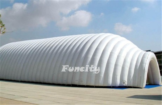 Air tight 0.55mm PVC Tarpaulin Mobile Structure Inflatable Exhibition Tent Size 24x12x4m