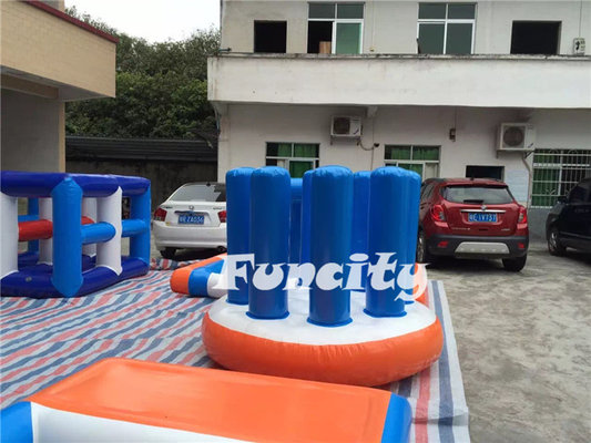 Huge 0.9mm PVC Tarpaulin Inflatable Water Park Water Slides for Pool