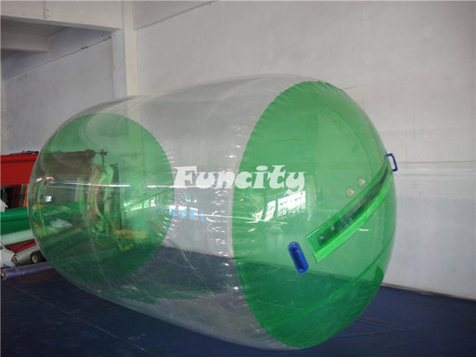 Pink and Transparent Single Layer Inflatable Water Roller with TIZIP Zipper and Velcro