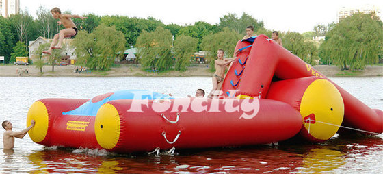 0.9MM PVC Tarpaulin Inflatable Water Toys Water Slide used in Seashore