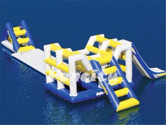 Portable Inflatable Water Toys  Custom Jungle Gym for Water Sports / Seaside