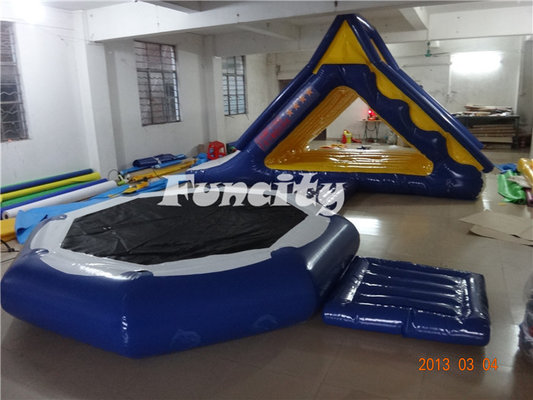 0.9MM Thickness Plato PVC Tarpaulin inflatable slide / Inflatable Water Toys for kids