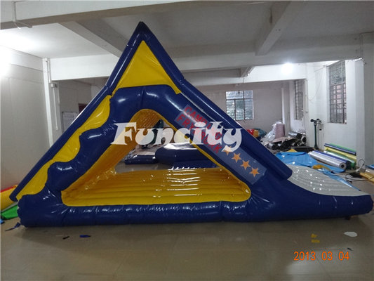 0.9MM Thickness Plato PVC Tarpaulin inflatable slide / Inflatable Water Toys for kids