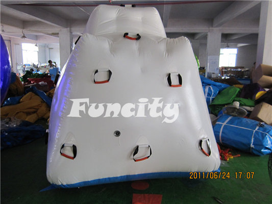 0.9MM PVC Tarpaulin White Color Inflatable Rock Slide for Summer Water Game and Water Sports