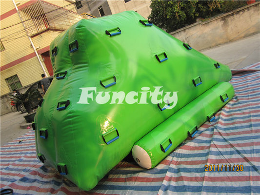 0.9MM Thickness PVC Tarpaulin Various Color Inflatable Rock Slider for Used in Water Park