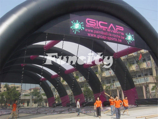 Giant 40x20m Inflatable Paintball Bunker Tent with Customized Design and LOGO