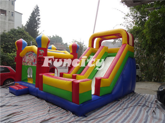 0.55mm PVC Tarpaulin ( Plato) Inflatable Combo Bouncer