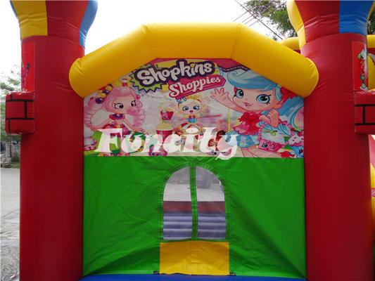 0.55mm PVC Tarpaulin ( Plato) Inflatable Combo Bouncer