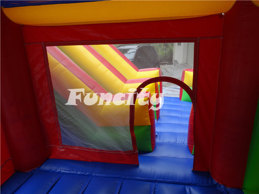 0.55mm PVC Tarpaulin ( Plato) Inflatable Combo Bouncer