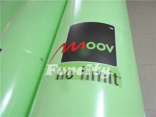 7M Length 0.5m diameter Green Color  Airtight  Floating Water Buoys for Aqua park  Enclosure
