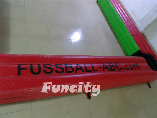Red Inflatable Soccer Field Snooker Football Game Fire - Retardant