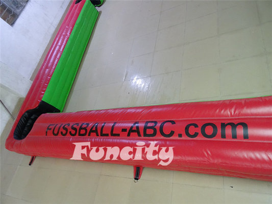 Red Inflatable Soccer Field Snooker Football Game Fire - Retardant