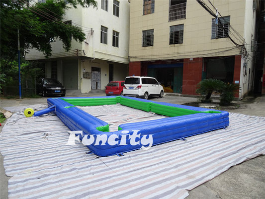 Collapsable Huge Inflatable Soccer Arena Funny Inflatable Water Games