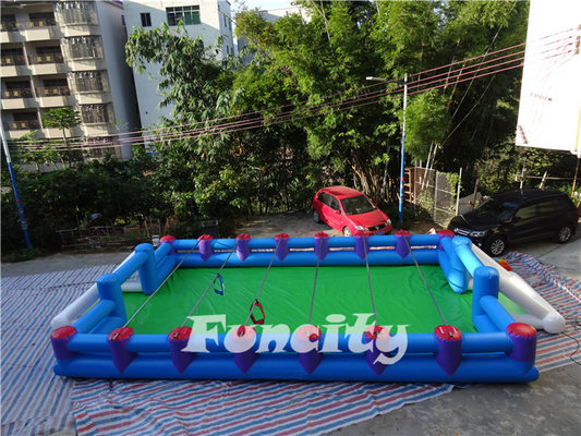 Popular Human Table Inflatable Soccer Field 0.55mm Pvc Tarpaulin