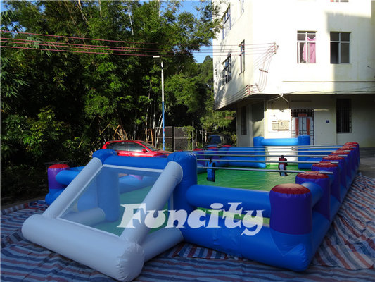 Popular Human Table Inflatable Soccer Field 0.55mm Pvc Tarpaulin