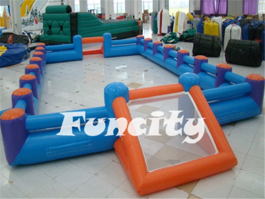Giant Inflatable Soccer Field 0.55MM PVC Tarpaulin for Outdoor Entertainment