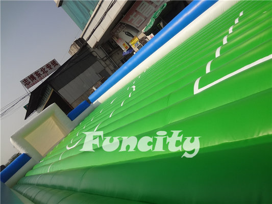 Double Layer Bottom Inflatable Soccer Field Giant Football Playground For School