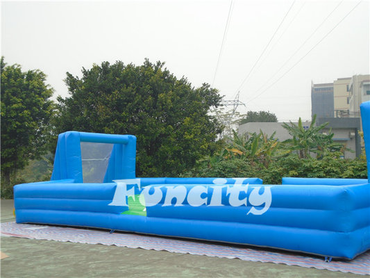 Double Layer Bottom Inflatable Soccer Field Giant Football Playground For School