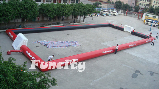 Durable Air Sealed Inflatable Football Pitch 0.6mm Pvc Tarpaulin