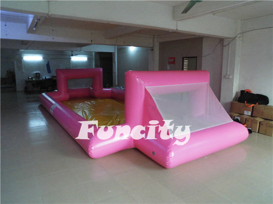 16ml X 8mw X 2.5mh Inflatable Water Soccer Field , Inflatable Soccer Game