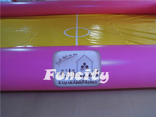 16ml X 8mw X 2.5mh Inflatable Water Soccer Field , Inflatable Soccer Game