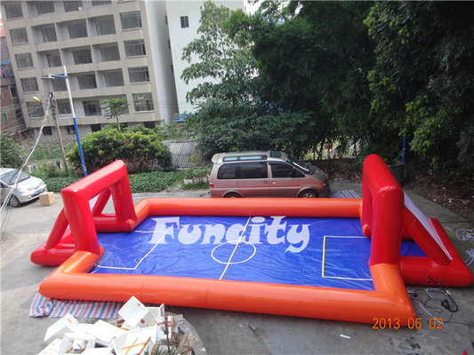 Durable Football Player Catch Inflatable Soccer Field 100% Air Sealed