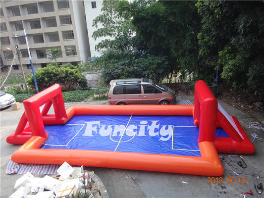 Durable Football Player Catch Inflatable Soccer Field 100% Air Sealed