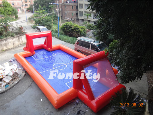 Durable Football Player Catch Inflatable Soccer Field 100% Air Sealed