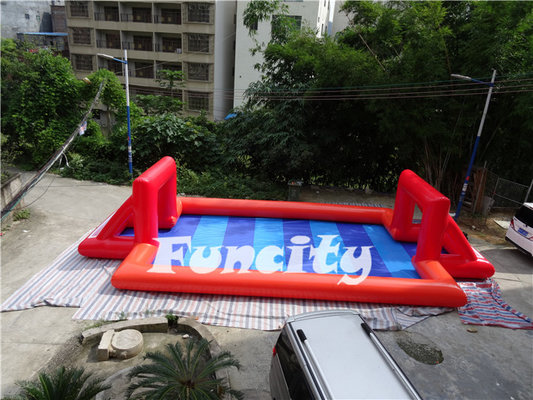 Air Sealed Magic Inflatable Soap Football Court , Football Inflatables Game