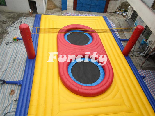 0.55mm PVC Tarpaulin Colorful Inflatable Volleyball Court for Sport Games