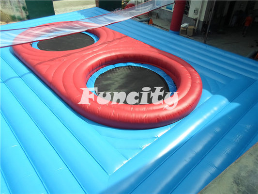 Beach Volleyball Game Inflatable Sport Games Bossaball Durable 0.55mm PVC Tarpaulin
